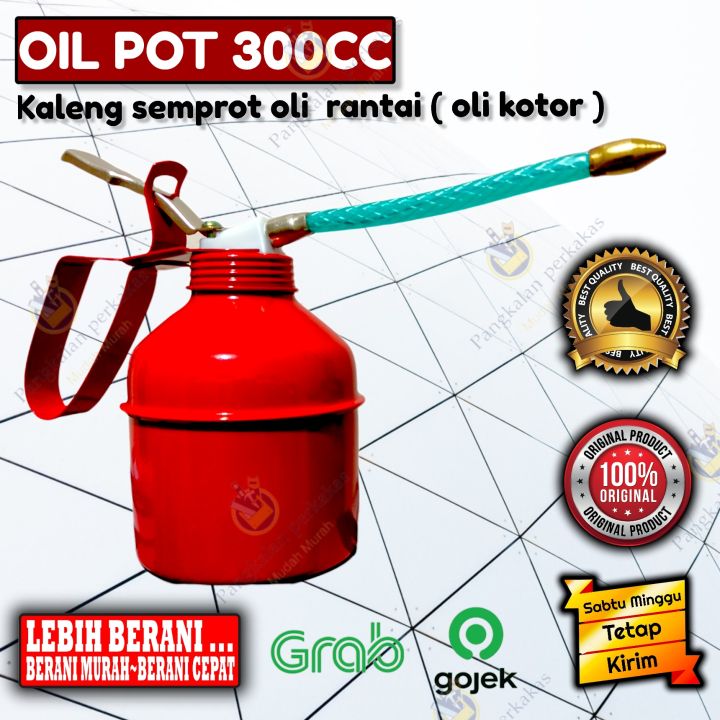 OIL CAN 300CC / KALENG SEMPROT OLI KOTOR 300CC / OIL POT 300CC | Lazada ...