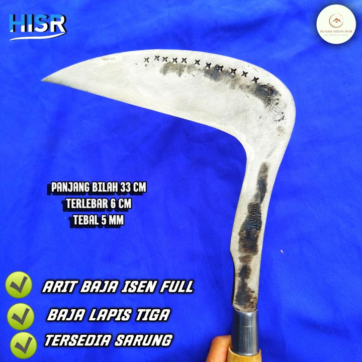 Arit rumput baja isen lapis 3 cap HISR tersedia beserta sarung nya ...