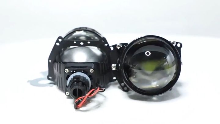 BILED WST 3 Inch DC 12V 55W Lensa Projector Blue Lens lensa lampu mobil ...