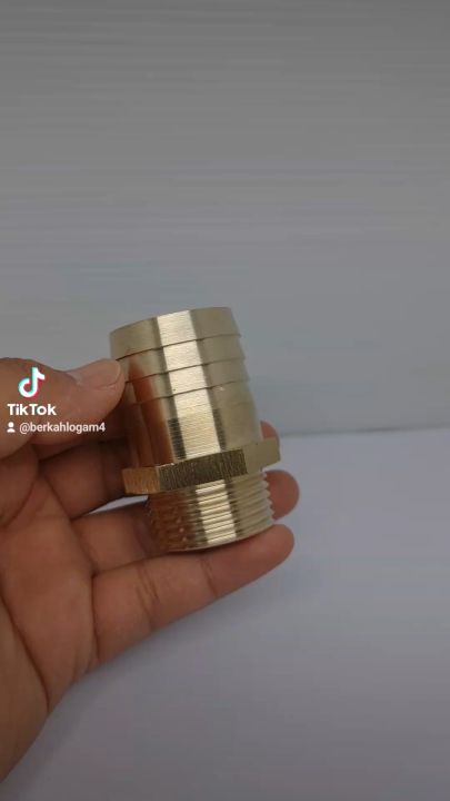 Nipple nepel selang 1 inch x 1 1/4 Sambungan Selang Drat Luar Kuningan ...