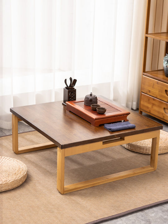 Chasing Bamboo Small Table Japanese Style Foldable Window Table Solid ...