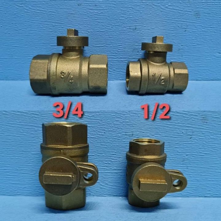brass swing check valve 1/2 ball valve with lock wing for water meter ...