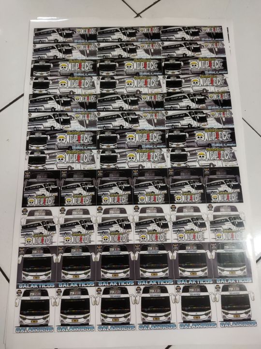 1LEMBAR STIKER BUS ONE PIEC / STIKER BARU VIRAL ISI BANYAK | Lazada ...