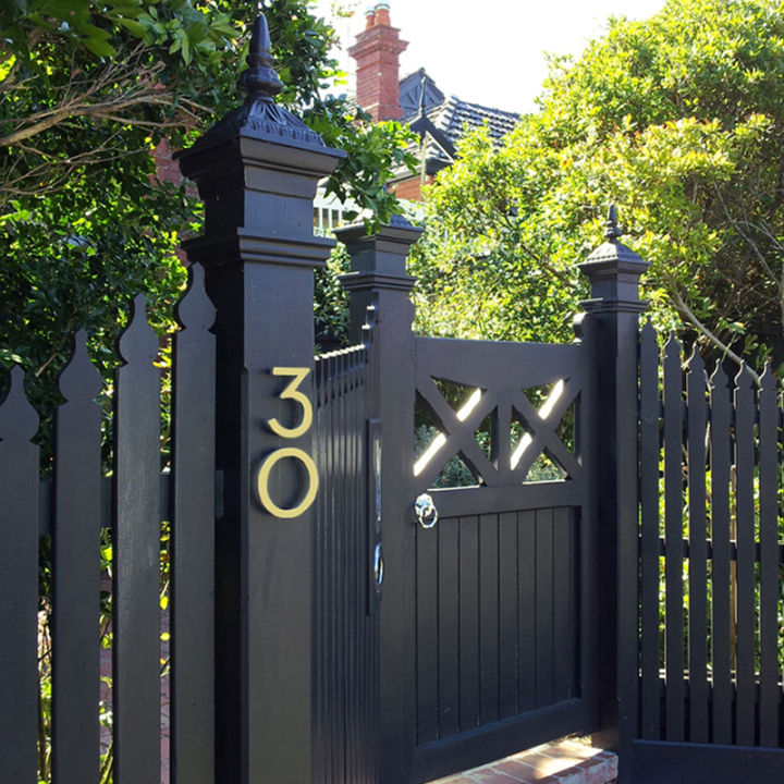 15cm Big Floating House Number Sign Modern Building Signage Outdoor ...