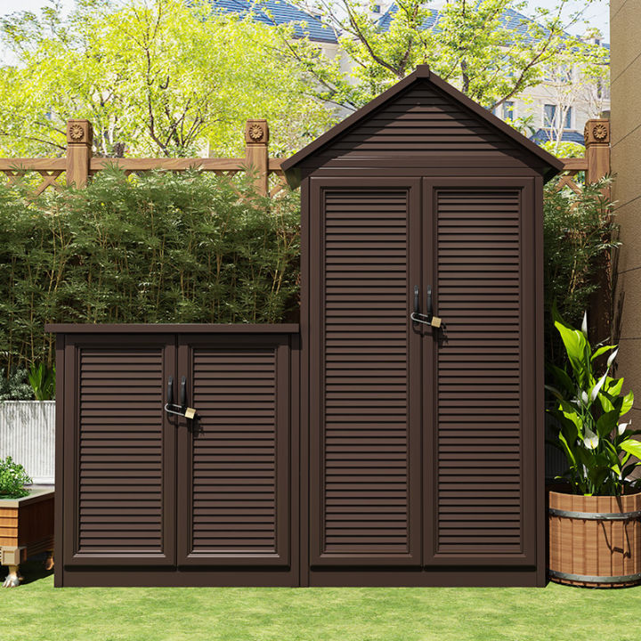 Outdoor Locker Waterproof and Sun Protection Garden Courtyard Toolbox ...