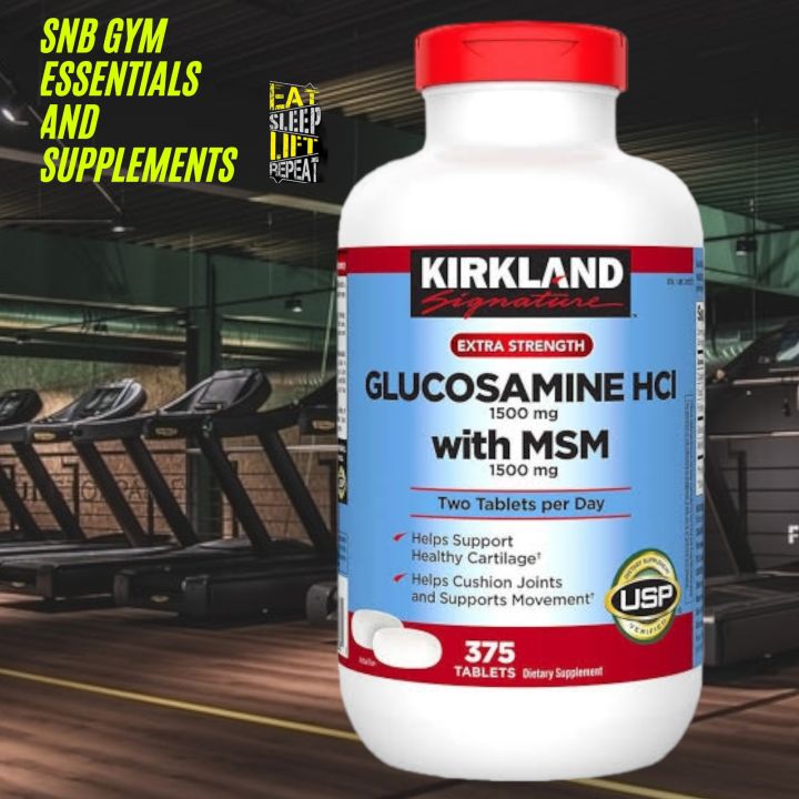 Kirkland Signature Glucosamine HCI with MSM - 375 Tablets | Lazada PH