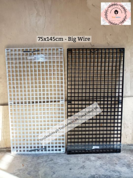 (75x145cm-THICK) Wall Mount Screen Wire Mesh Grid Wall Decoration Panel ...