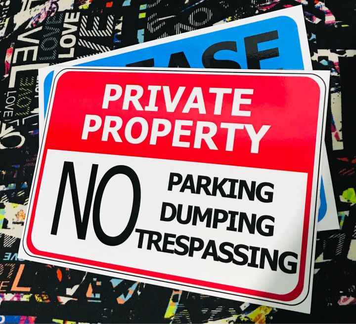 PP No parking Dumping Signage | Lazada PH