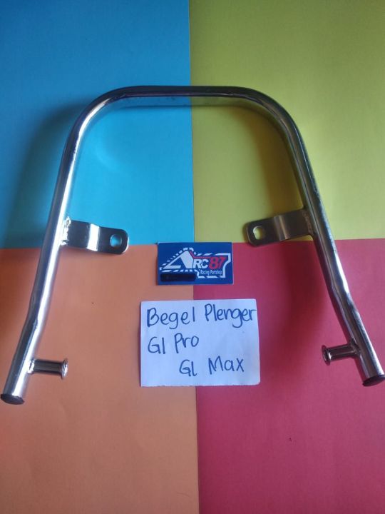 BEGEL GL MAX GL PRO KOTAK MIRIP ORI BAHAN BESI TEBAL WARNA CHROME ...