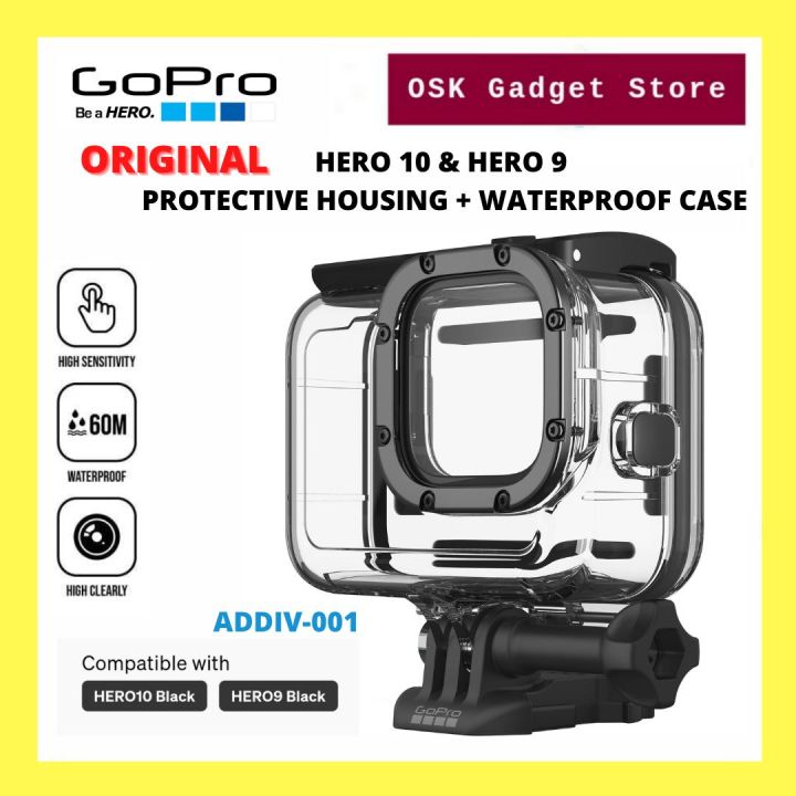 Gopro ADDIV-001 Original HERO 10 & HERO 9 Waterproof Protective ...