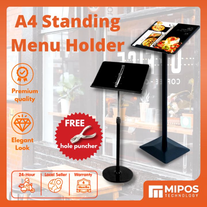Standing Menu Holder | Menu Display Stand | Restaurant Cafe | 2 Type of ...