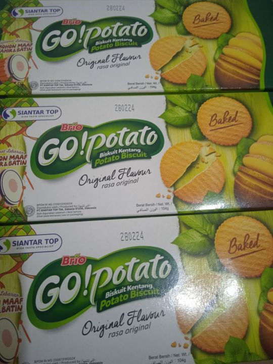 GO Potato 104g Biskuit Kentang Original Flavour | Lazada Indonesia