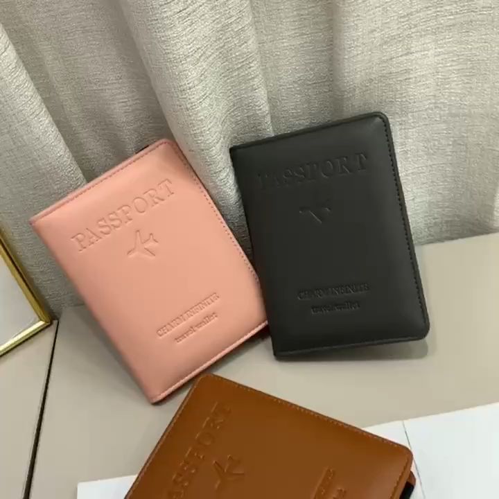 HANKE Travel Passport Cover Card Holder Logo Custom PU Leather Passport ...