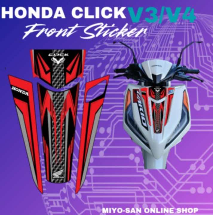 HONDA CLICK v3 front sticker | Lazada PH