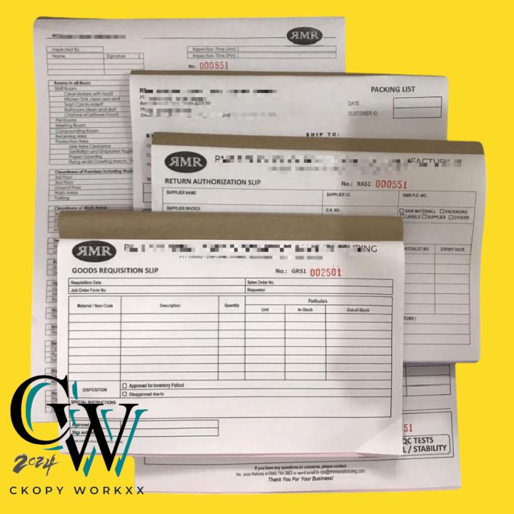 Delivery Receipt, Acknowledgement Receipt, Job Order, Purchase Order ...