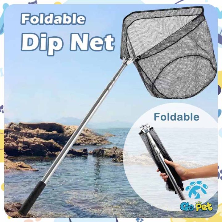 Aluminum Alloy Retractable Fishing Line Tier Net Telescoping Foldable ...