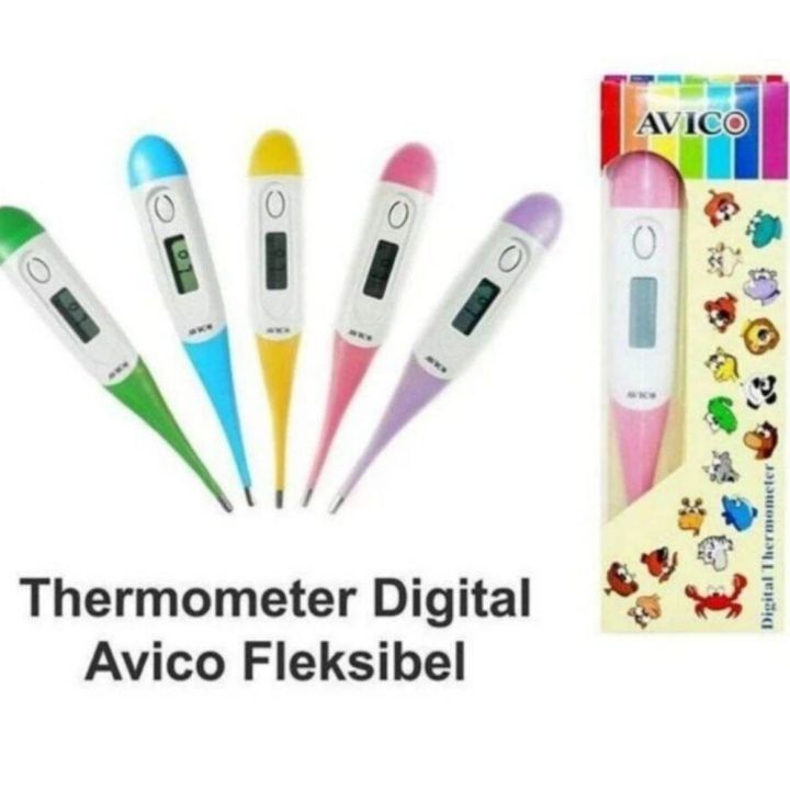 thermometer avico digital termometer avico fleksibel/kaku | Lazada ...