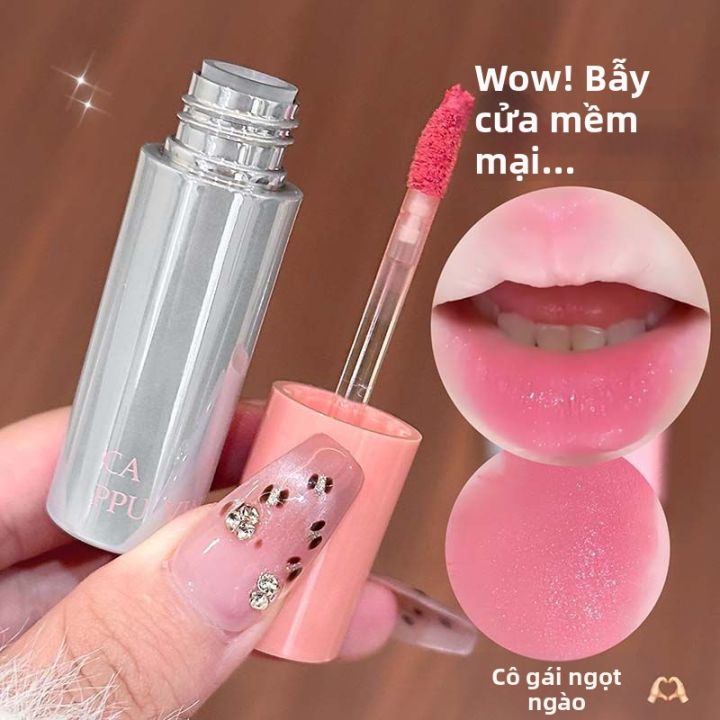 JIUQI | Son Lì Màu Đào Bóng Nhũ | Lazada.vn