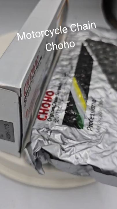 Choho 428H Heavy Duty Motorcycle Chain - 110/120 Link Black/Silver ...