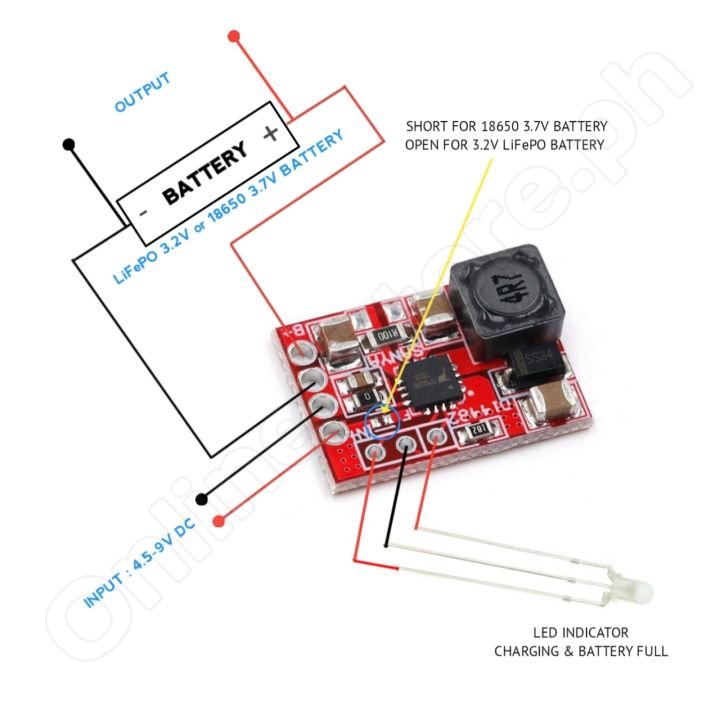2A TP5000 Module LiFePo4 18650 Battery 3.2V 3.7V Battery Charger Board ...