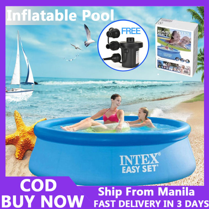 Intex Inflatable Swimming Pool Family Big Size Inflatable Round ...