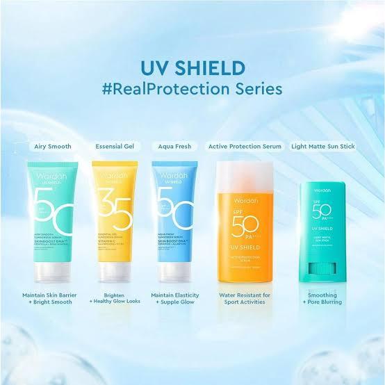 WARDAH SUNSCREEN SPF 50 UV Shield Aqua Gel Serum Matte Sun Stick | Lazada