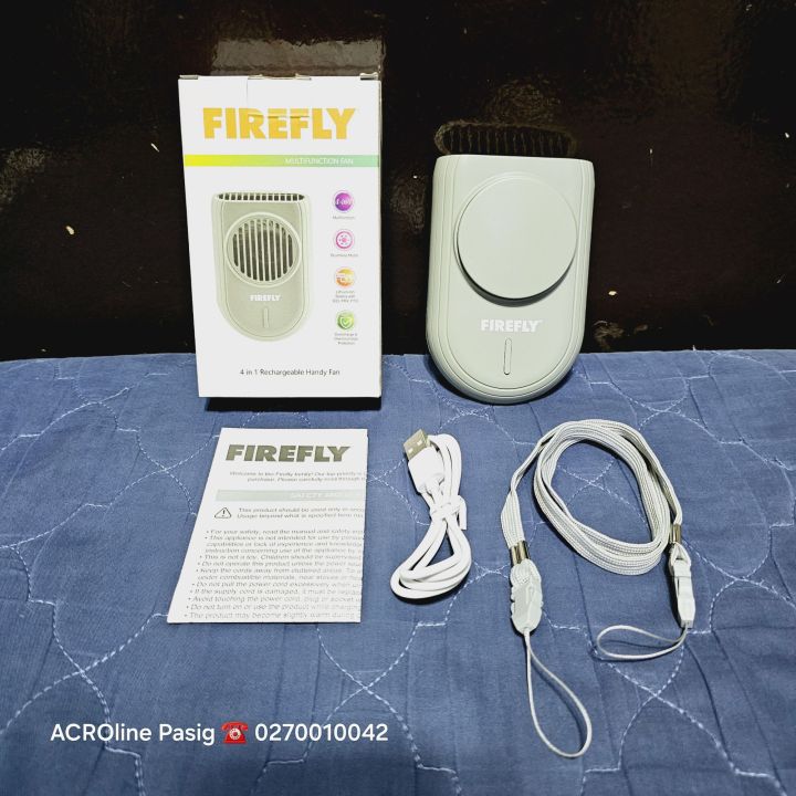 FIREFLY NECK FAN FEL812 4 IN 1 RECH HANDY FAN | Lazada PH