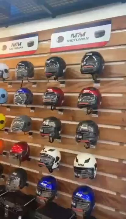 MTM MOTOMAN modular full face helmet double visor motors helmets cod ...
