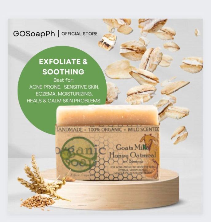 Organic Goat's milk Honey and Oatmeal soap - Eczema and moisturizing soap | Lazada PH