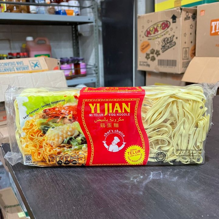 Mie Telur Yi Jian 200gr / Mie Keriting Telor Yijian Ukuran Besar | Lazada Indonesia