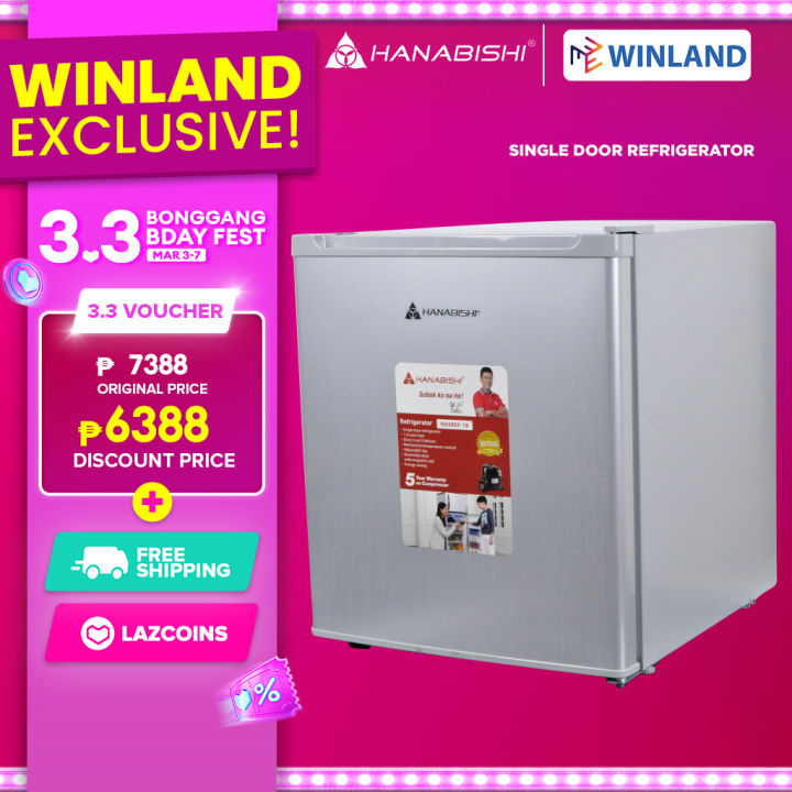 Hanabishi by Winland 1.8 Cubic ft. Single Door Refrigerator HASREF-18 ...