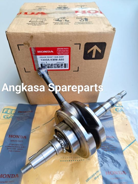 Kruk As Set Crank Shaft Honda Revo Absolute Blade 110 Revo Fit Revo Fi injeksi KWW | Lazada ...