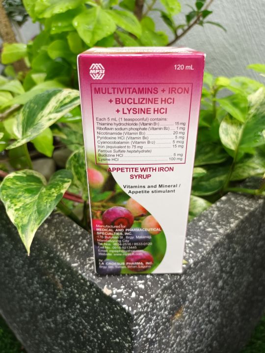 Appetite with Iron Syrup 120ml | Lazada PH