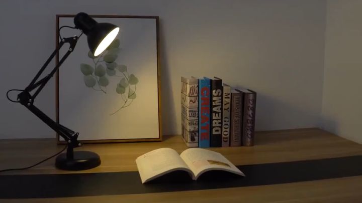Metal adjustable 360° desk lamp Studio bedroom reading LED eye ...
