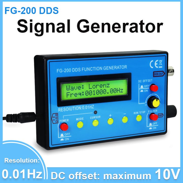 FG-200 DDS Function Signal Generator 0.01Hz-500KHz Signal Generator ...
