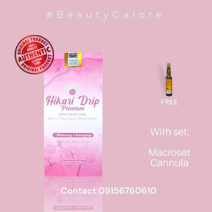 10x Hikari drip premium IV with complete set🌸 | Lazada PH