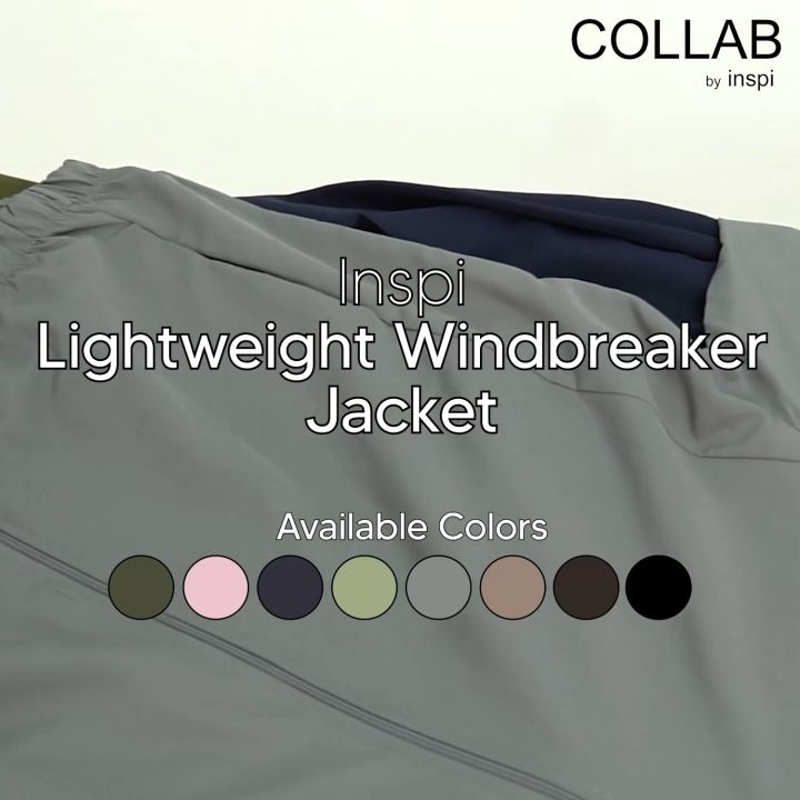 COLLAB By Inspi Windbreaker Bomber Jacket for Men & Women w/ Zipper ...