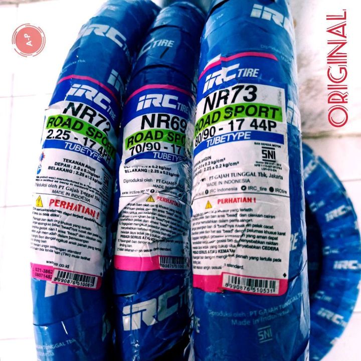 Ban Luar Motor IRC ring 17 Original IRC Pilihan Ukuran 70per90 80per90 ...