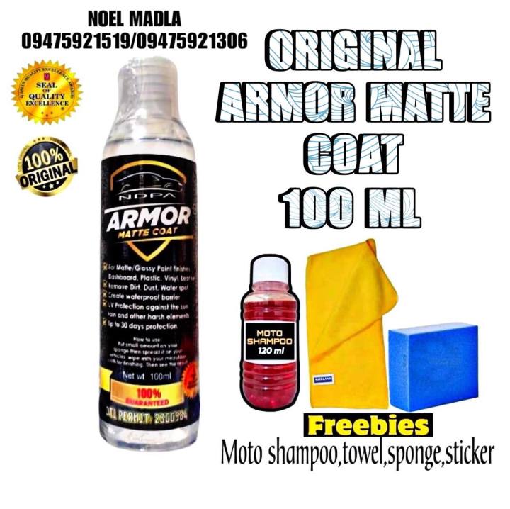 Armor matte coat original 100ML with moto SHAMPOO | Lazada PH