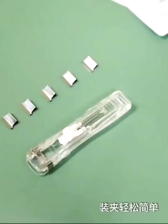 Portable Handheld Paper Clam Push Clip Dispenser Large Size Fast Paper ...