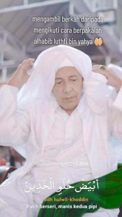 sorban almas arafat putih polos / gutroh imamah turban / sorban arab ...