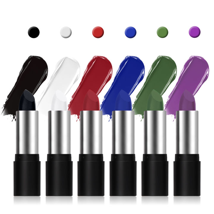 6 Colors Face Body Paint Stick Cream Eyeblack Tube Black Body Painting ...