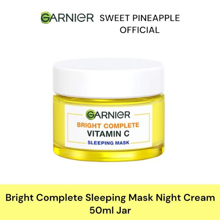Garnier Bright Complete Sleeping Mask Night Cream 50ml - Cream Malam ...