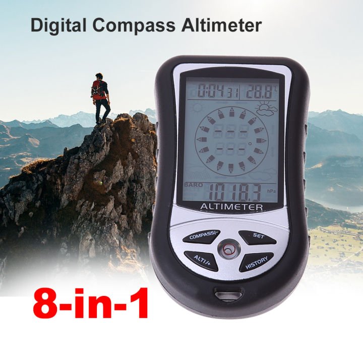 Handheld Altimeter Hiking Multifunctional Compass Barometer Thermometer ...
