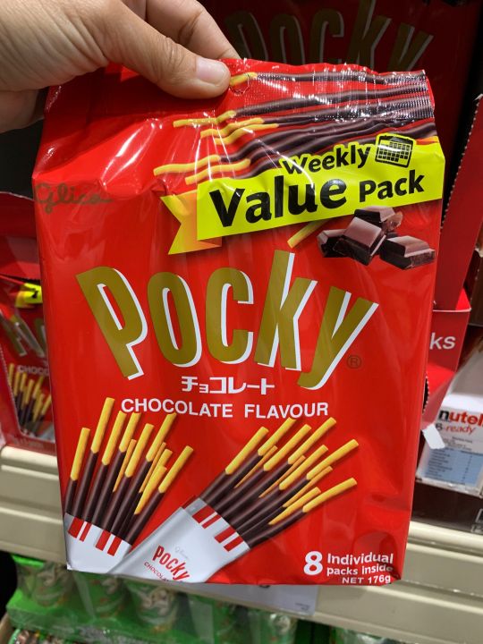 Glico Pocky Chocolate Flavour Family Pack 176g | Lazada PH