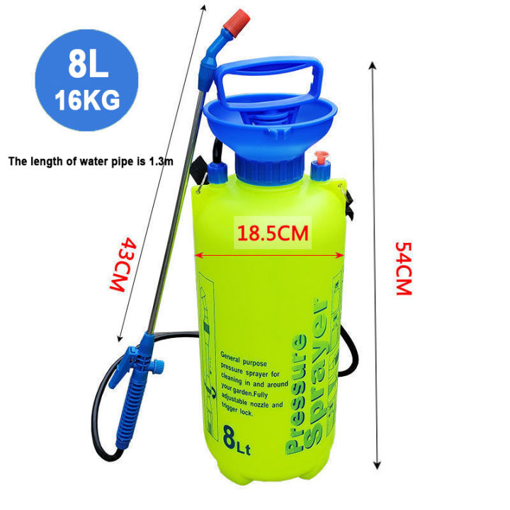 8L one shoulder watering can plant sprayer with pump spray bottle ...