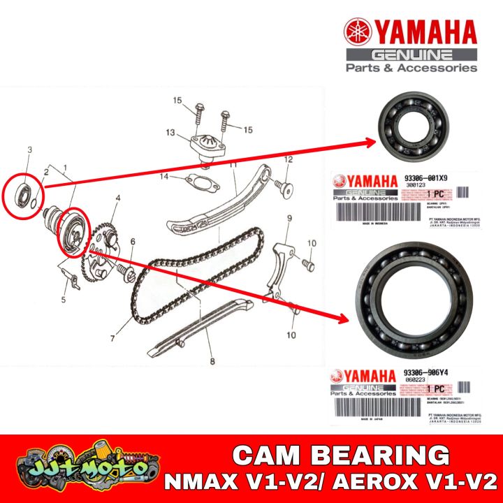 CAM BEARING (NMAX V1-V2/ AEROX V1-V2) | Lazada PH