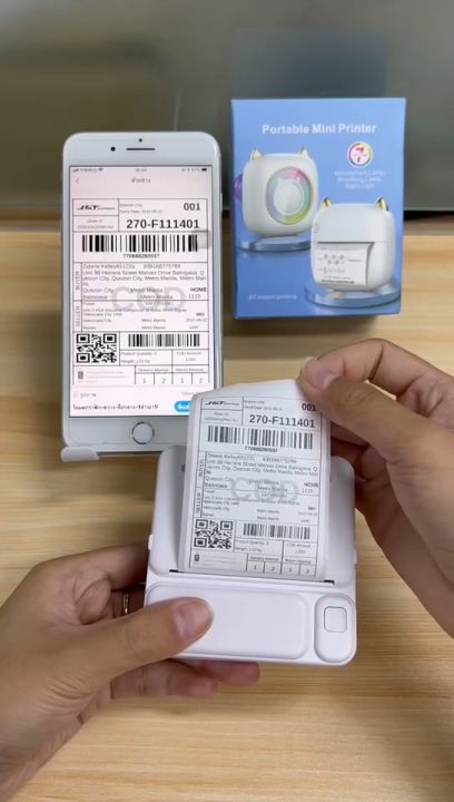 PinPrint Portable Mini Printer Inkless Wireless Thermal Printer Use For ...