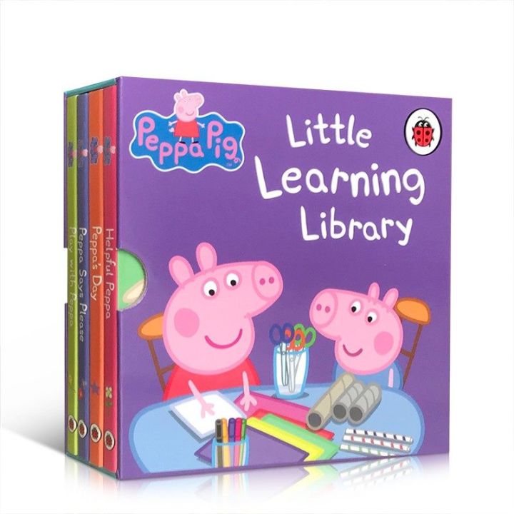 Peppa Pig Little Learning Library Bedtime children's English story ...