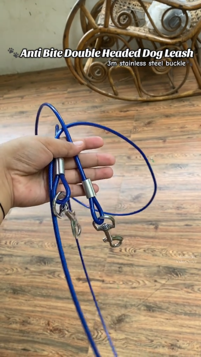 MAIYILAI Steel Dog Leash Secure Wire for Large Dog German Shepherd ...